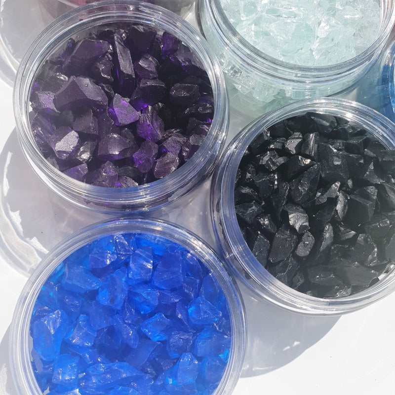 Tumbled Crushed Glass For Art | Just Resin